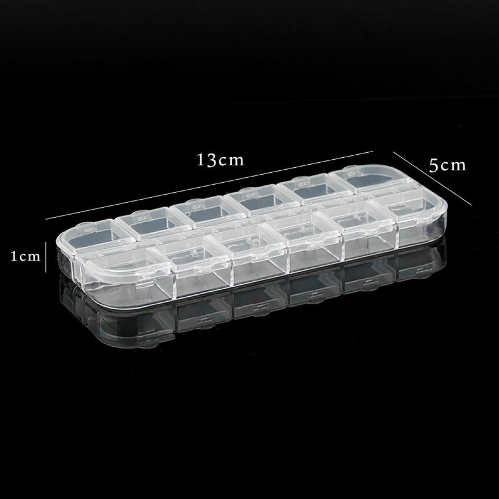 9 sizes Plastic Storage Jewelry Box Compartment Adjustable Container ...