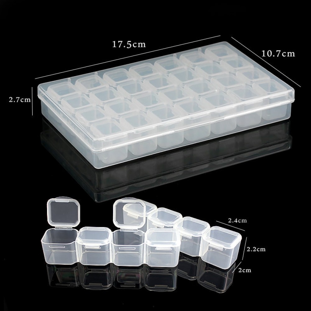 9 sizes Plastic Storage Jewelry Box Compartment Adjustable Container ...