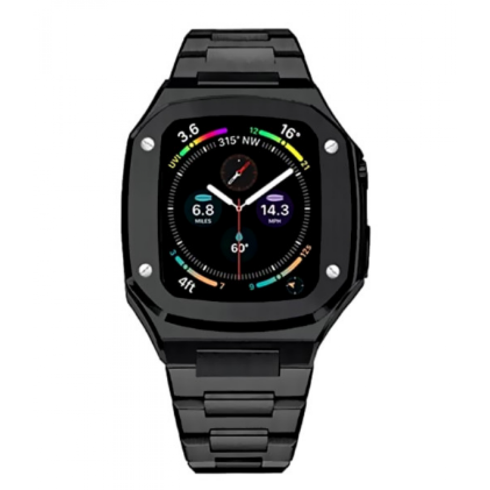 Luxury Metal Watch Case for Apple Watch Series 7 6 5 4 3 2 1 Stainless ...