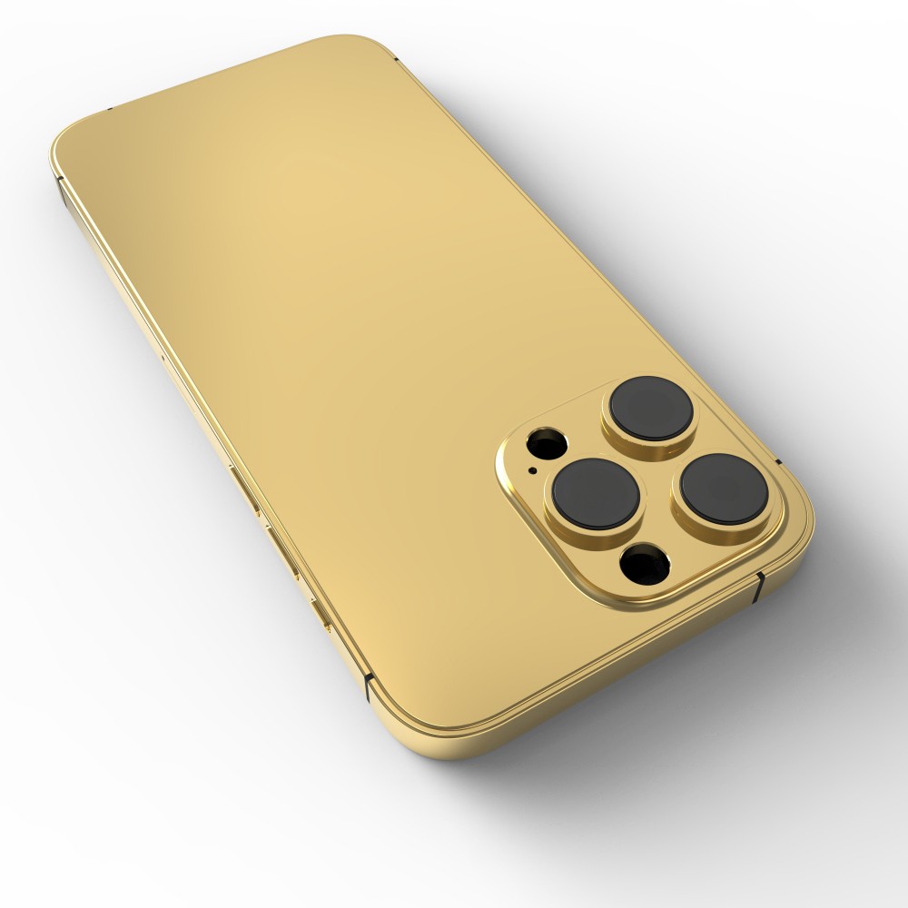 Custom 24k Gold Housing for iPhone 14 Pro Max Limited Edition Back ...