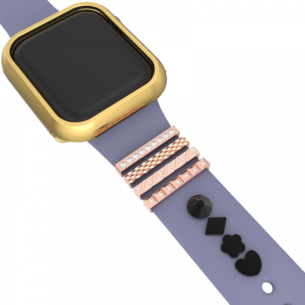 Stainless Steel Decorative Ring Charms For Apple Watch Series 6/SE/5/4 ...