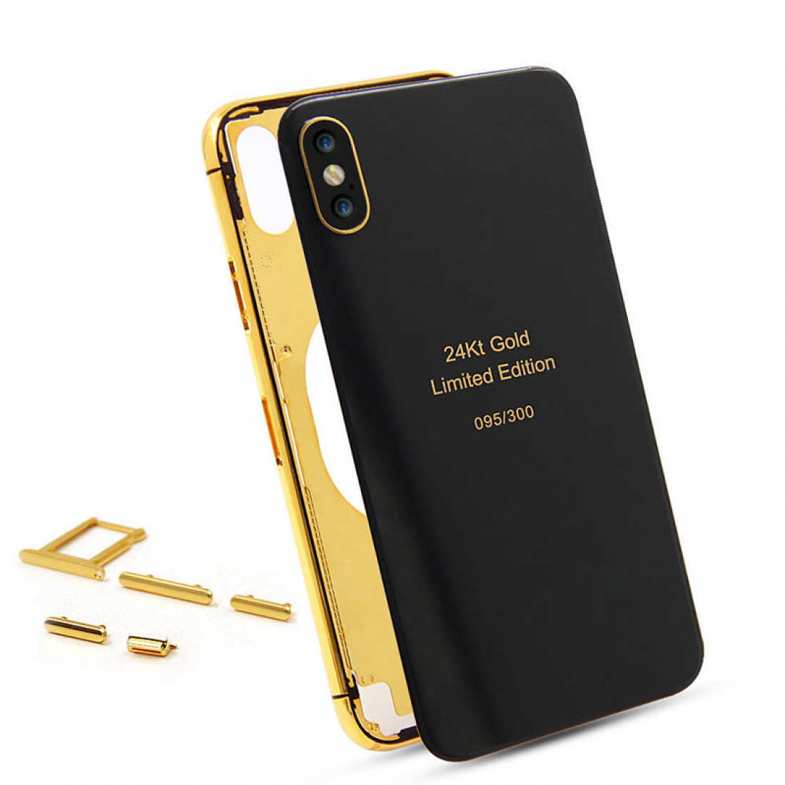 Custom Gold Design for iPhone X/XS/XS Max Housing Wireless Charger ...