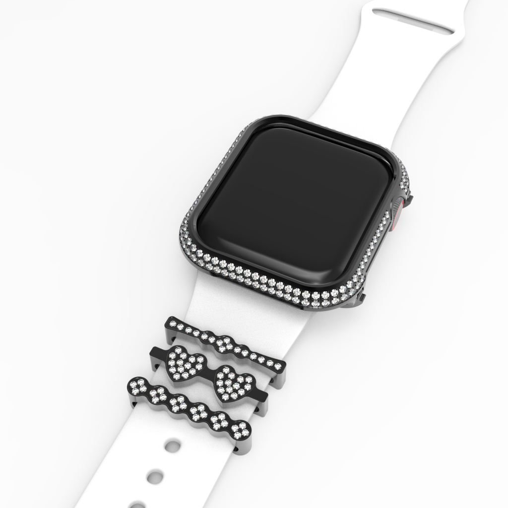 Combination Of Sparkling Diamond Watch Frames Bezel Case 40mm 44mm ...