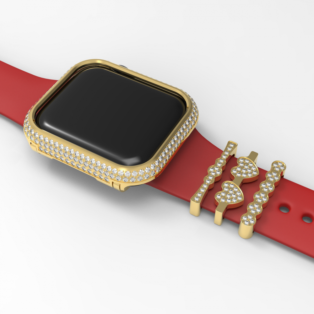 Combination Of Sparkling Diamond Watch Frames Bezel Case 40mm 44mm ...